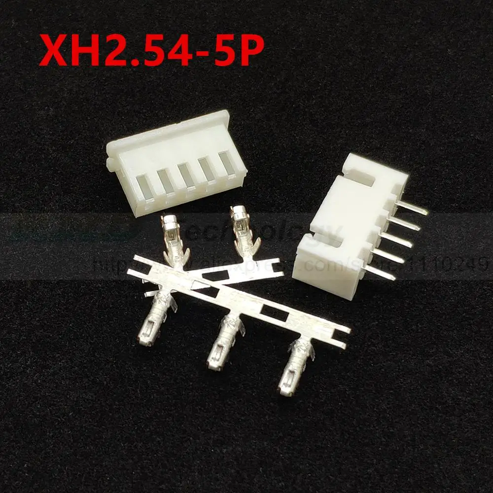 50 대/몫 XH2.54 5p 2.54mm 커넥터 50 pcs 암 하우징 + 50 pcs 수 헤더 + 250pcs 터미널 2 ...