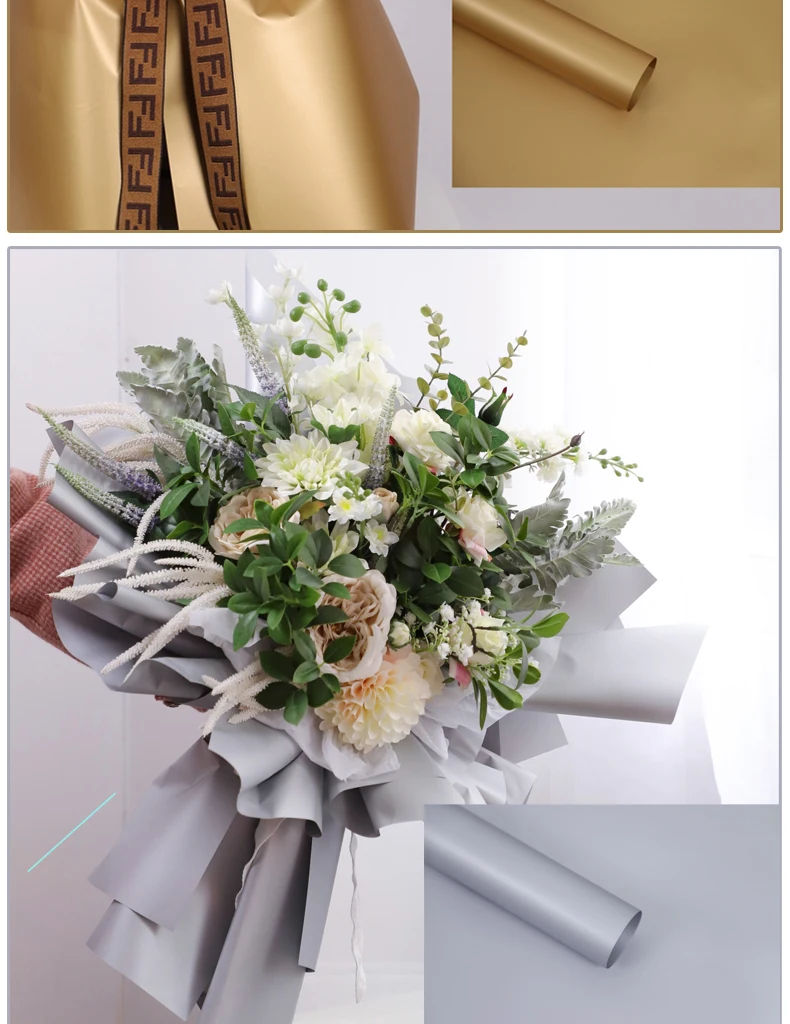 Papier à plier,Papier de fleuriste,18 pièces,paillettes imperméables ...