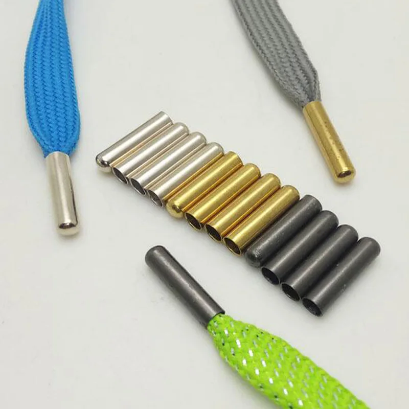 금속 신발끈 팁 헤드 교체 수리 Aglets, DIY 액세서리, 금속 레이스 버클 스니커즈 키트, 게으른 신발끈 버클, 30 개 ...