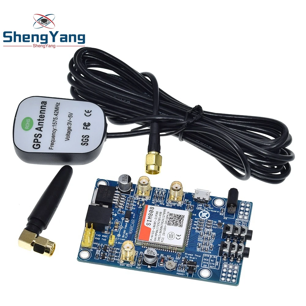 Módulo SIM808 en lugar de SIM908 GSM GPRS Placa de desarrollo GPS IPX ...