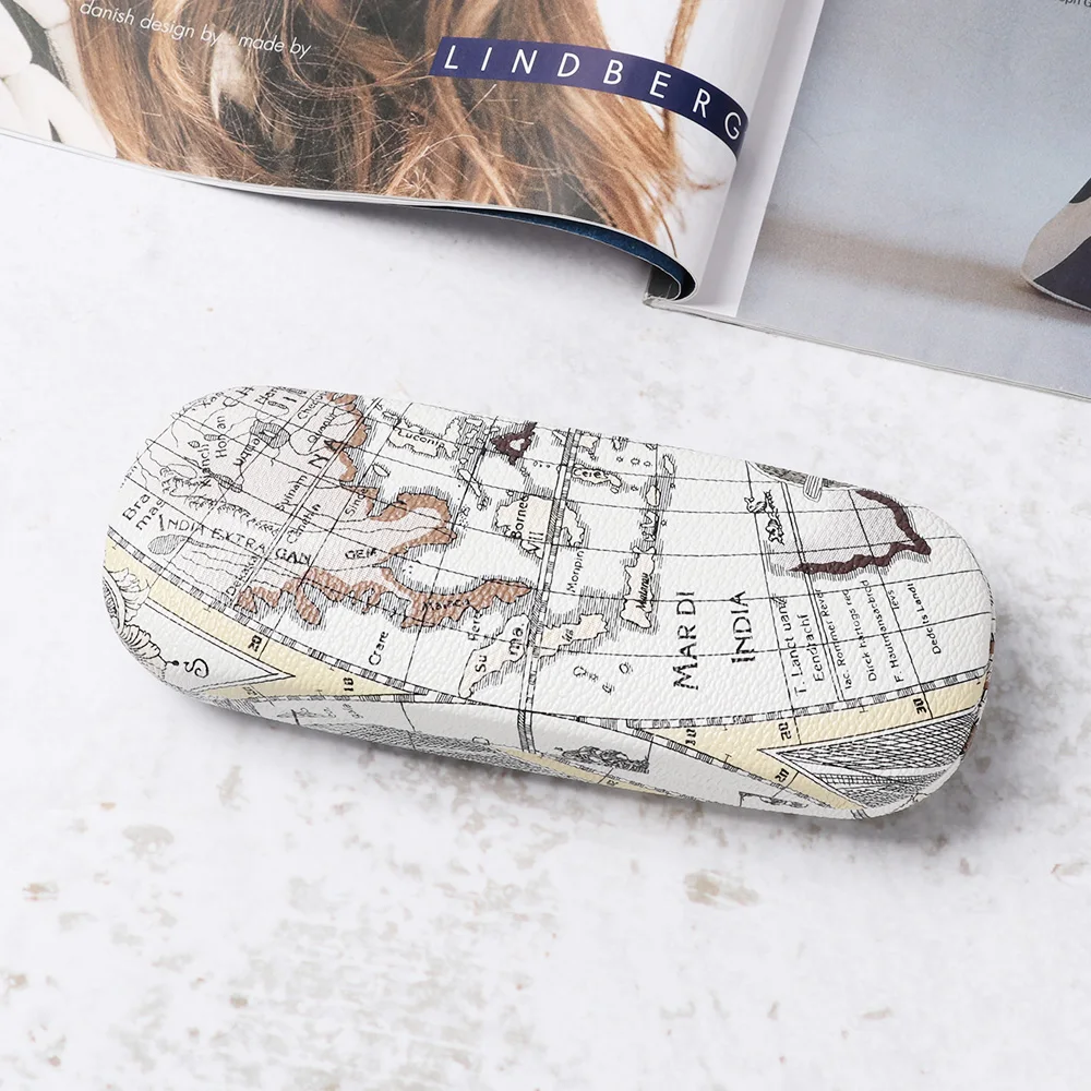Fashion-Unisex-Leather-Glasses-Case-Hard-Frame-Eyeglass-Box-Women-Men ...