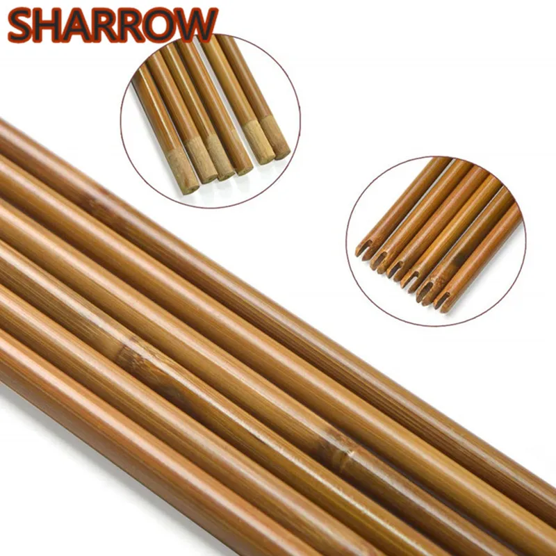 6/12/24pcs 33"/ 83cm Archery Arrow Shaft Bamboo Arrow Shafts Self Nock ...