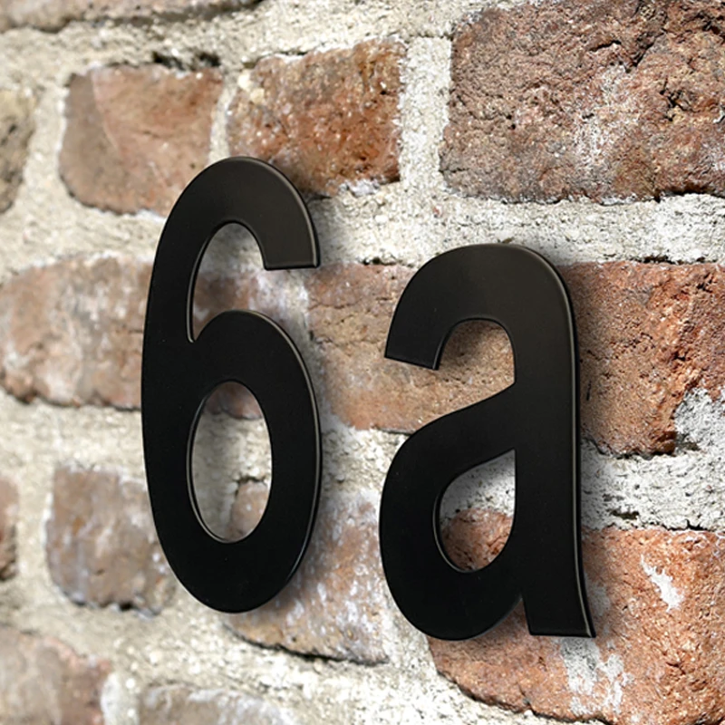 15/20/30cm Black House Number 304 Stainless Steel Address Sign ...