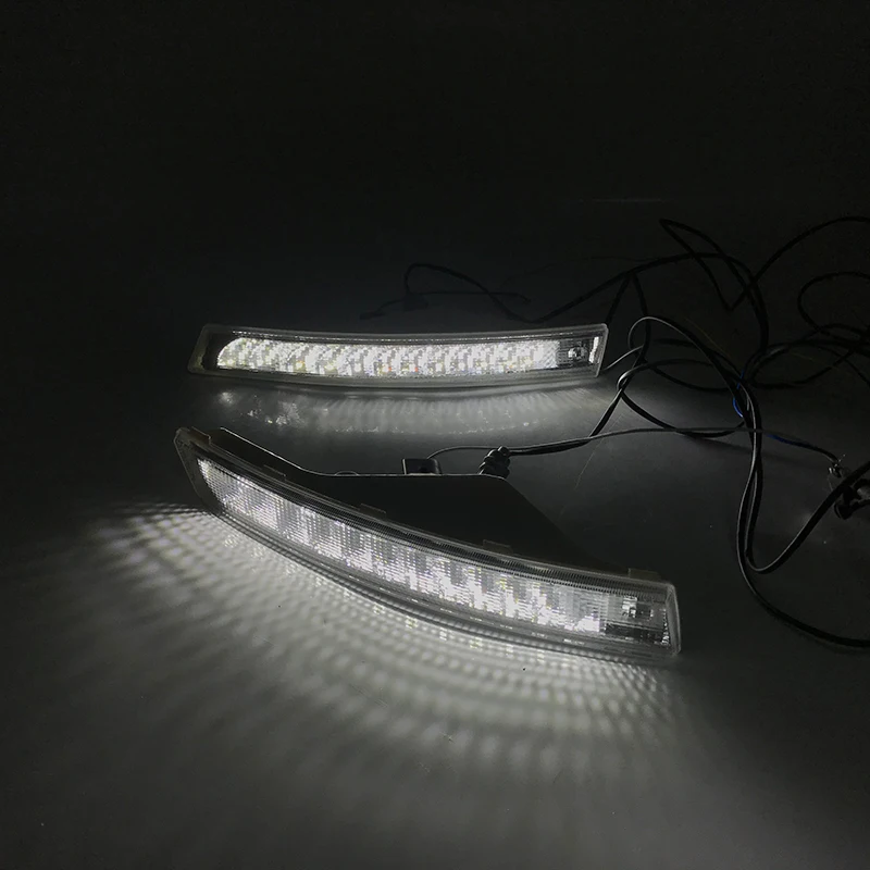 Led Dynamic turn signal + daytime running light DRL driving light for ...