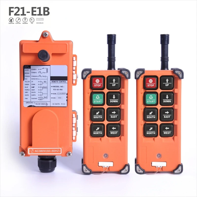 Free Shipping Telecrane F21-e1b Industrial Crane Wireless Radio Rf Remote Control 2 Transmitter ...