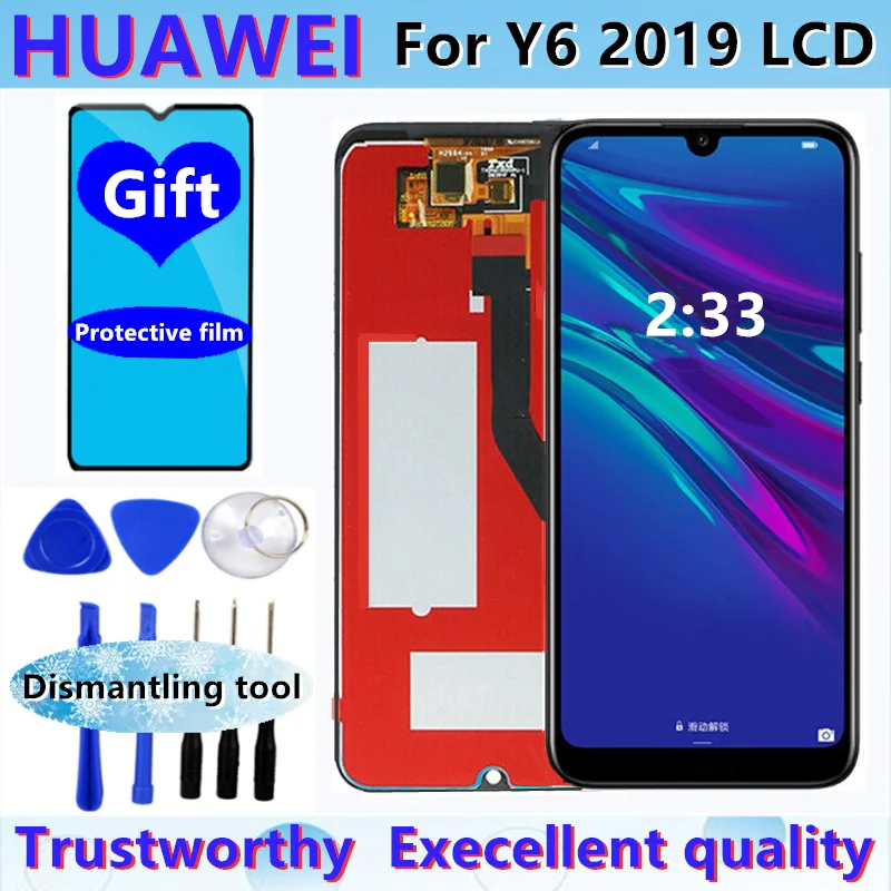 Original LCD for Huawei Y6 2019 LCD Display Touch Screen For Huawei Y6 ...