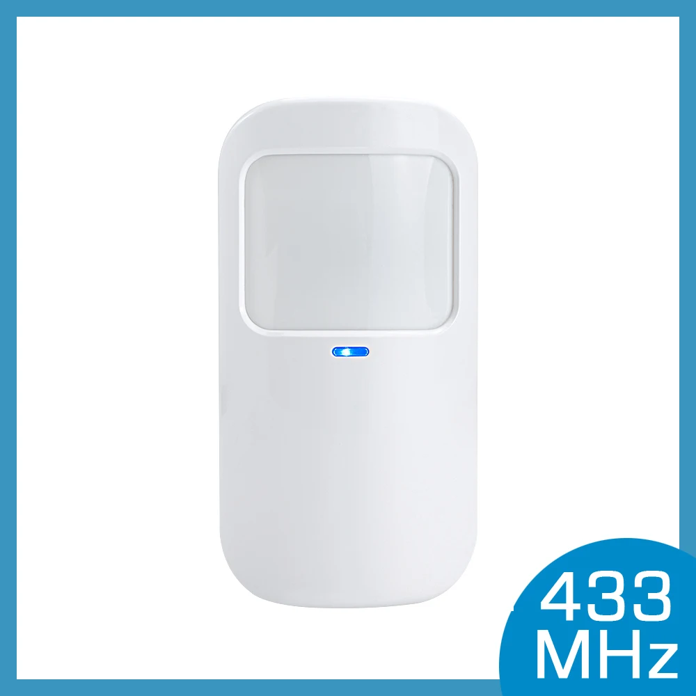 Wireless-Motion-PIR-Detector-433MHz-Movement-Sensor-With-Battery-For ...