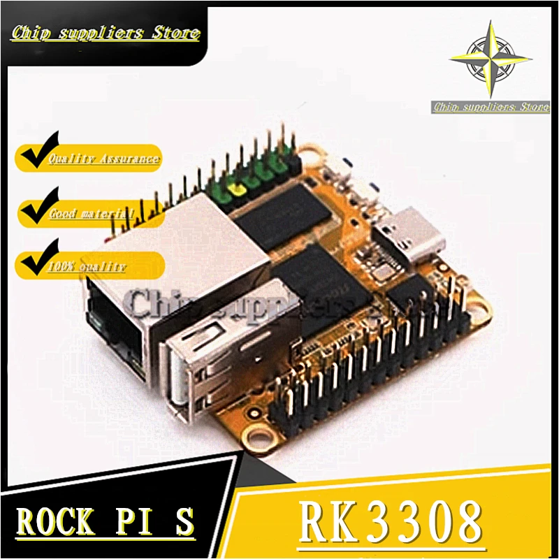 1PCS-ROCK-PI-S-Rockchip-RK3308-quad-core-A35-development-board-V1-3 ...