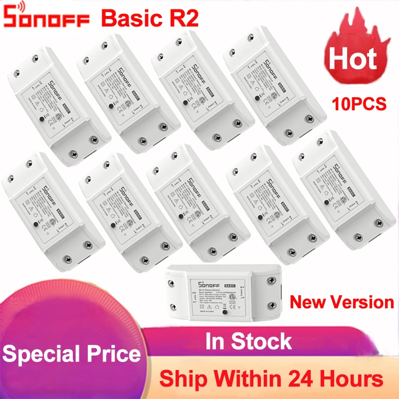 Sonoff Basic R2 Smart Home Wifi Switch Wireless Remote Control Light ...