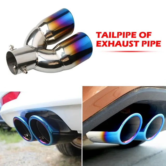 Car Exhaust Pipe Muffler Tail Pipe Outlet Nozzle End Universal ...