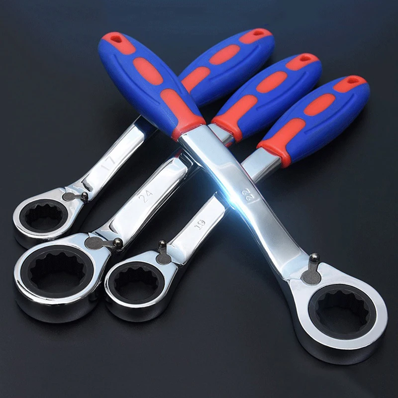 Ratchet Wrench Sleeve Fast Two-way Labor-saving Auto Repair Repair ...