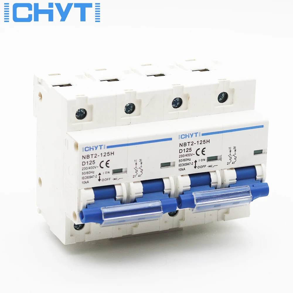 2P 100A 125A MTS Dual power Manual transfer switch Inter Lock Circuit ...