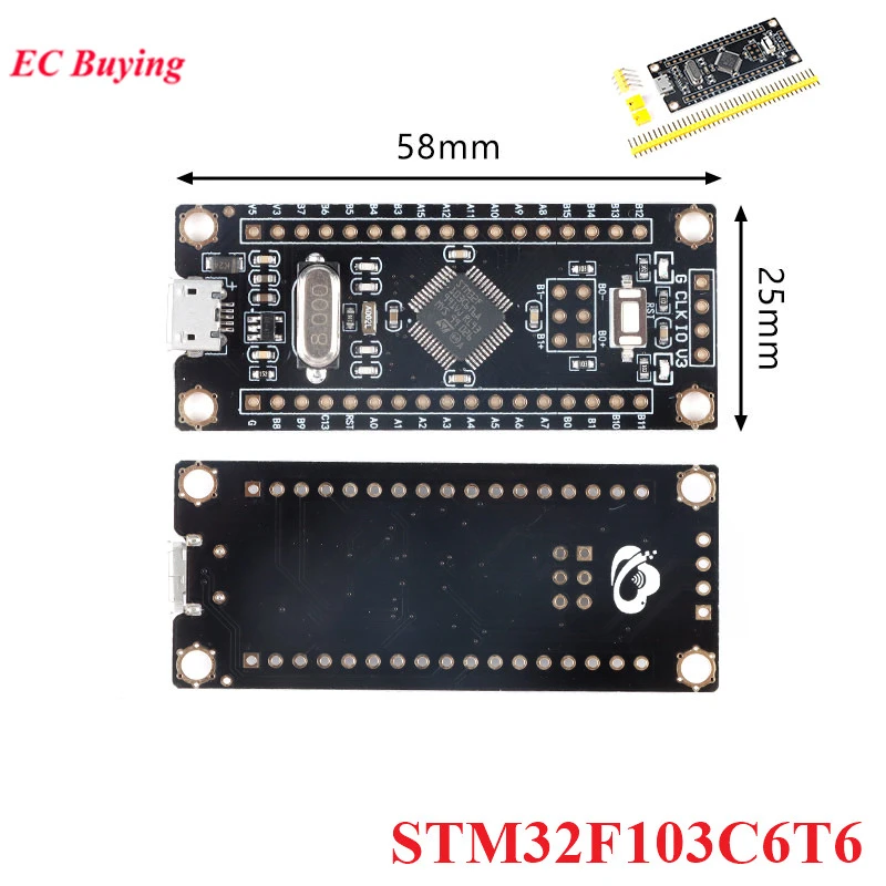 2pcs Stm32f103c6t6 System Development Board Module Stm32 Stm32f103 Microcontroller Core Board ...