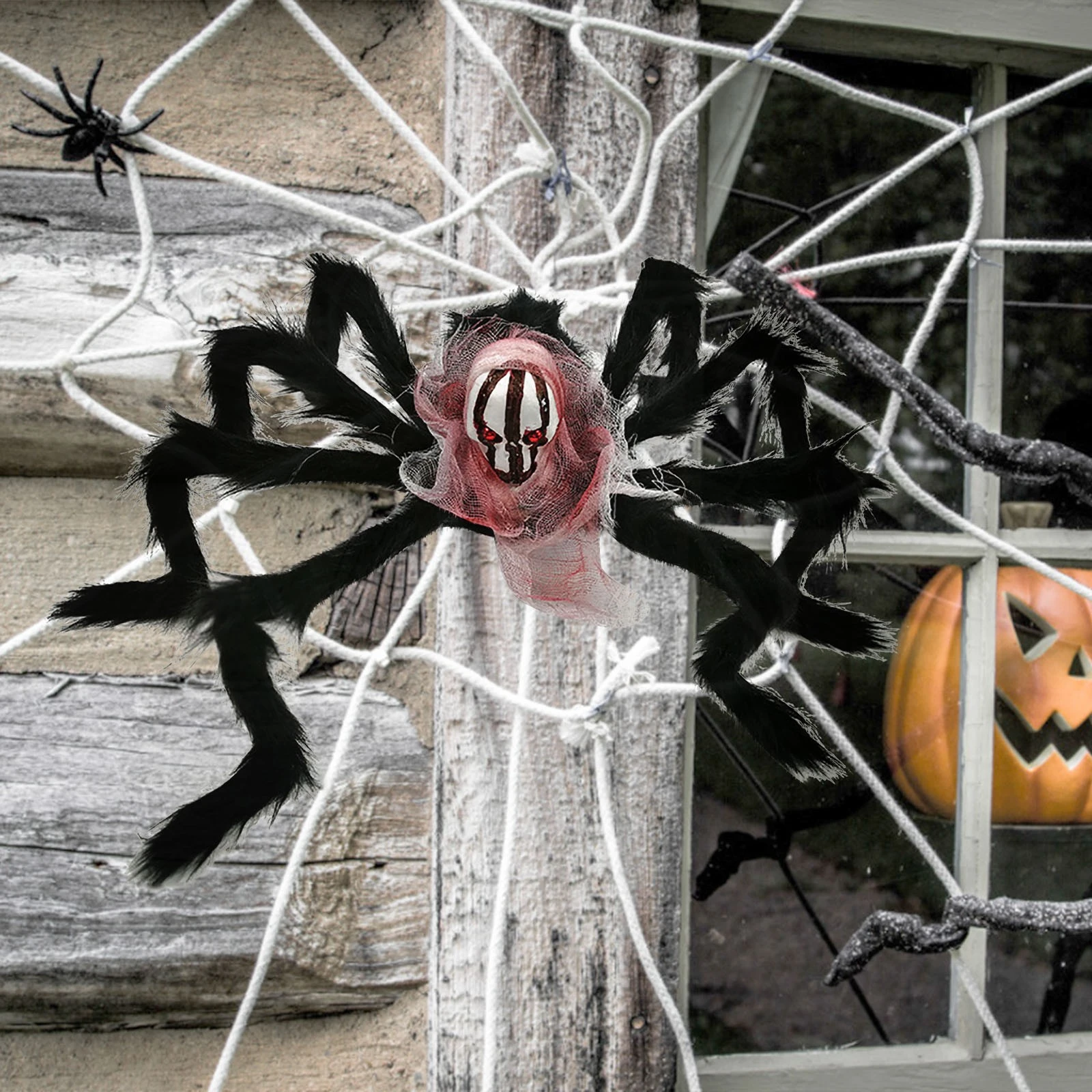 Creepy giant spider halloween decoration ideas for your home