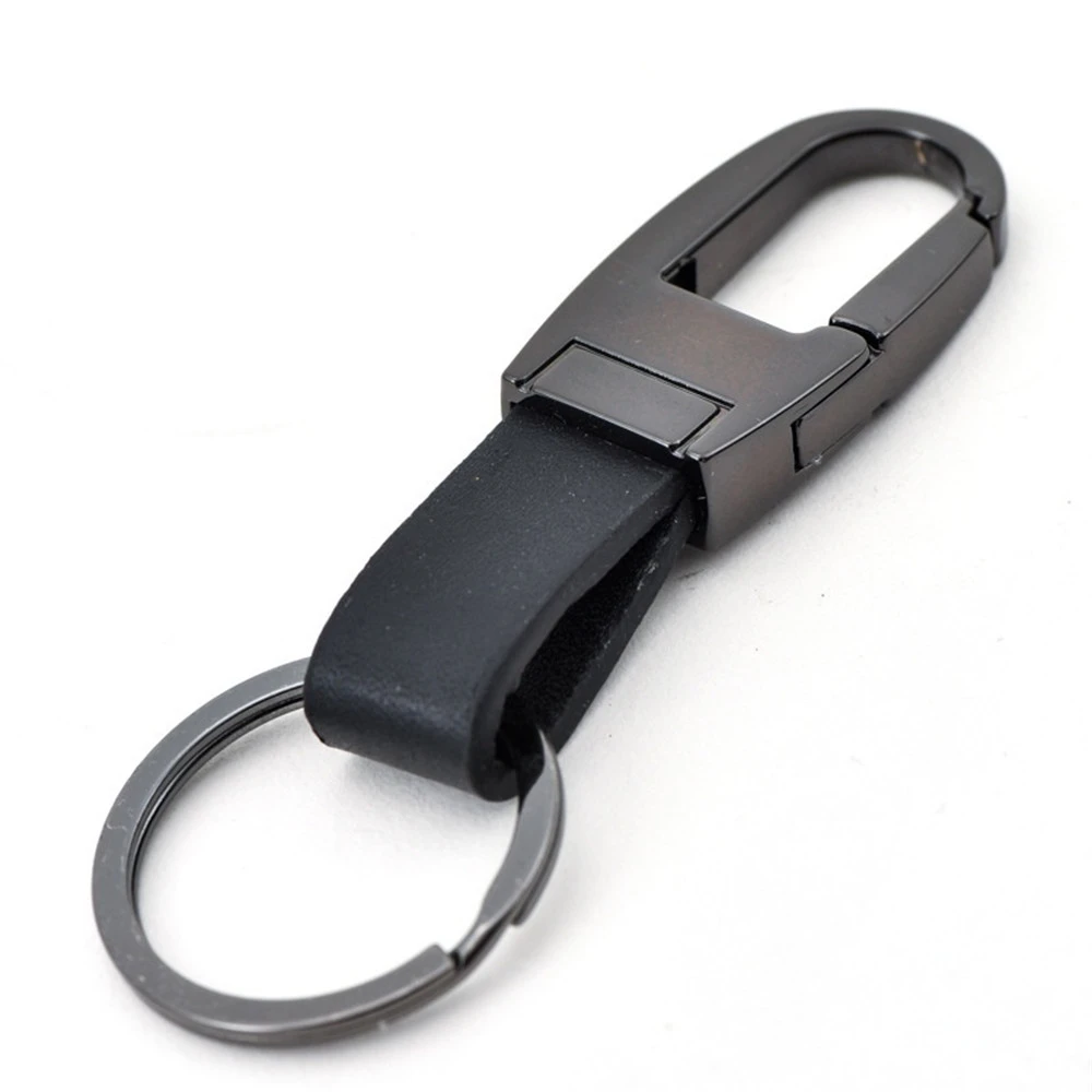 Fashion Leather key Chain New Men Women Metal Waist Hanging KeyChain ...