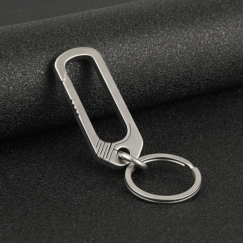 Titanium Buckle Keychain Titanium Alloy Creative Simplicity Buckles ...