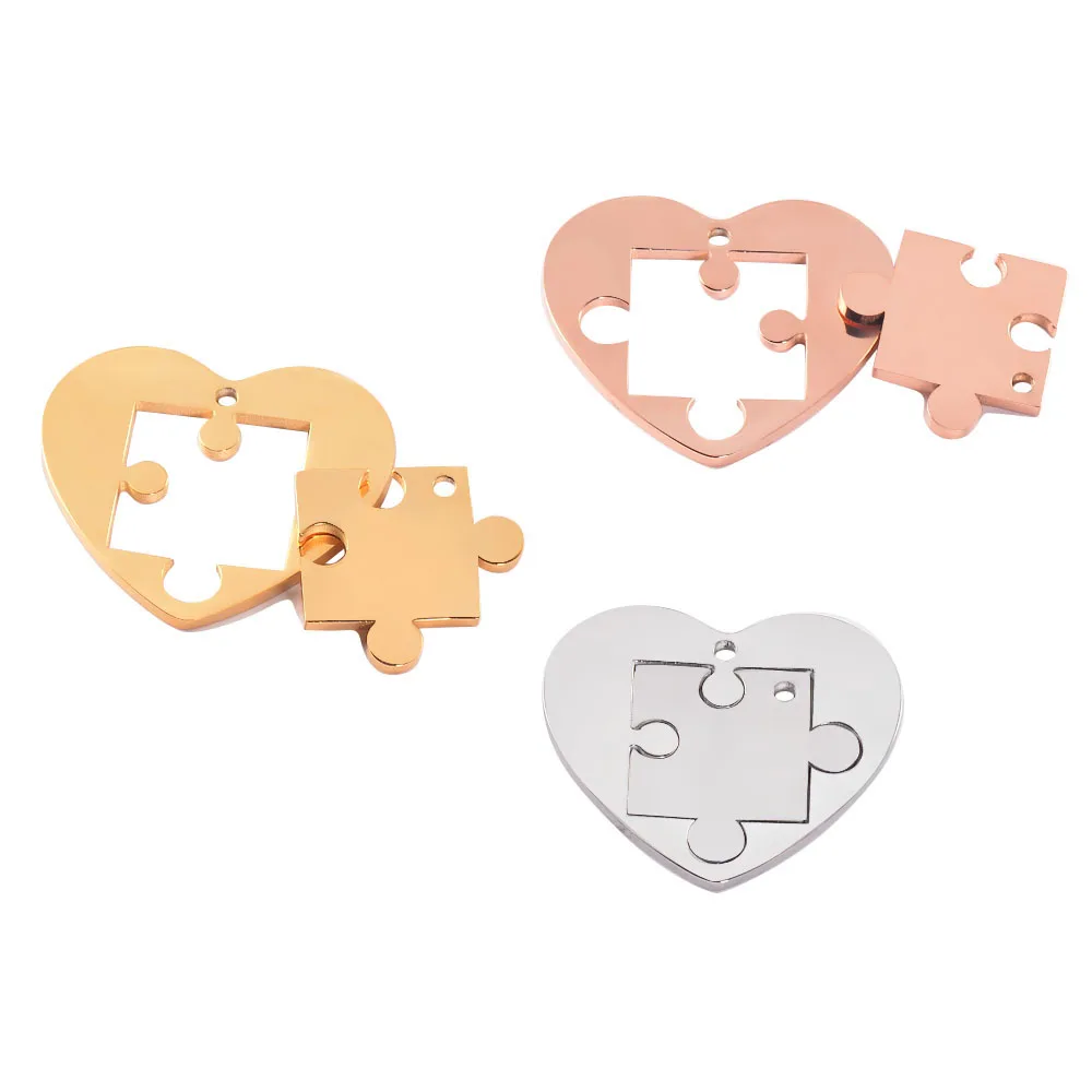 5set-Jigsaw-Geometry-Couples-Necklace-for-Lovers-Stainless-Steel-Puzzle ...