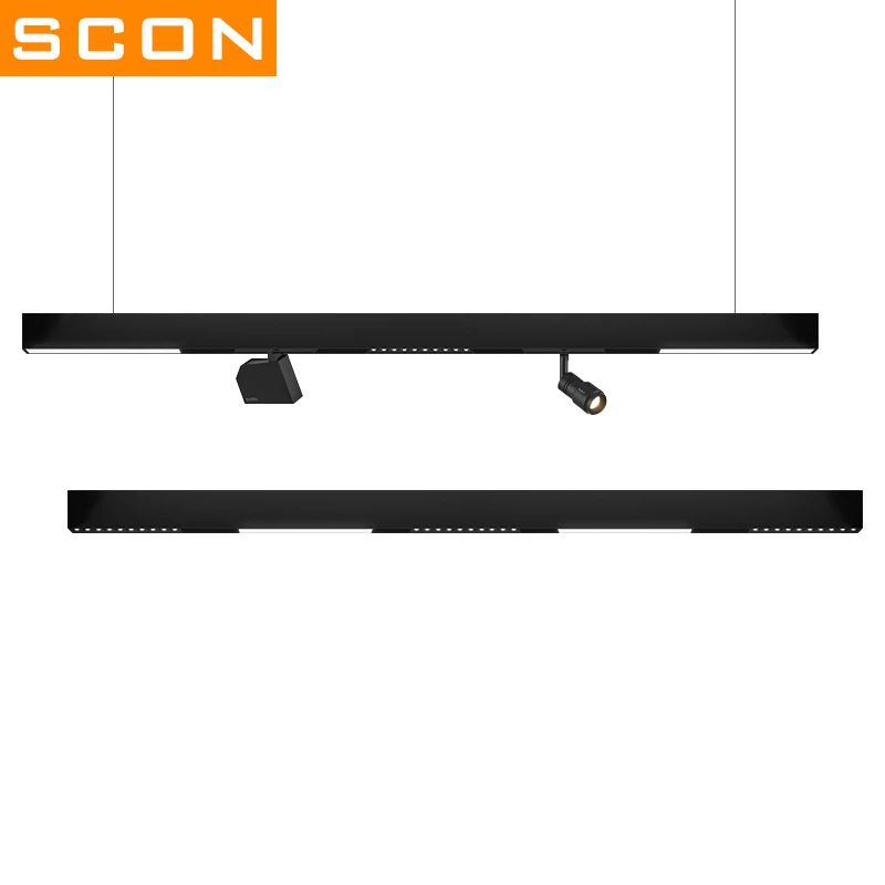 Suspended Ceiling Lighting Magnet Rails Surface Mounts On The Wall For ...