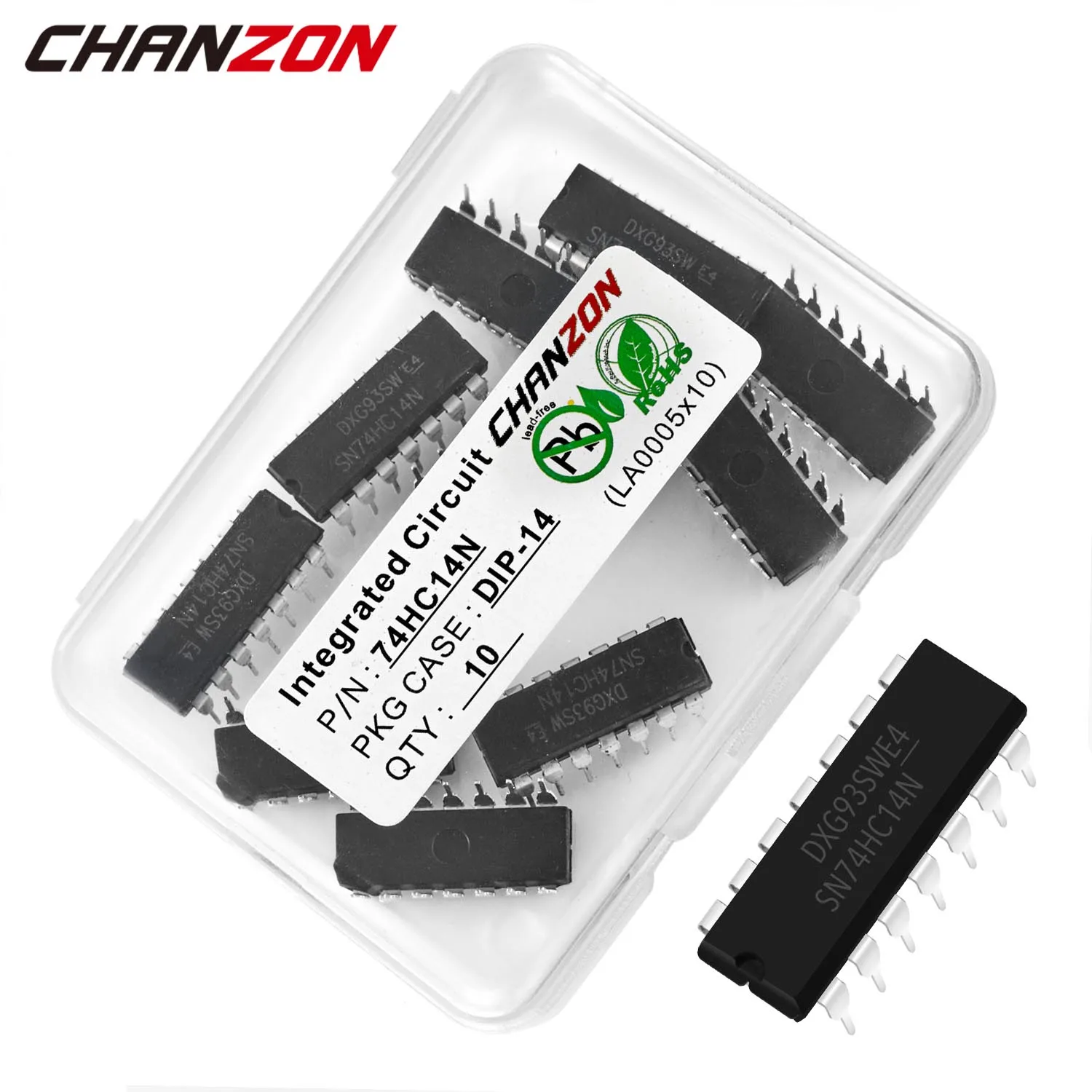 10PCS 74HC14 74HC14N SN74HC14 SN74HC14N DIP IC DIP14 Integrated Circuit Six Schmitt Trigger ...