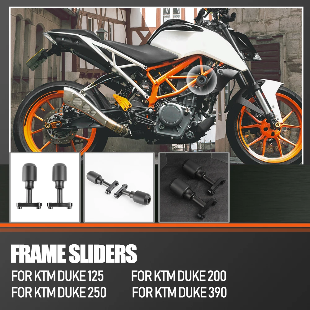 For DUKE 390 Frame Slider Motorcycle Crash Protector Guard Falling ...