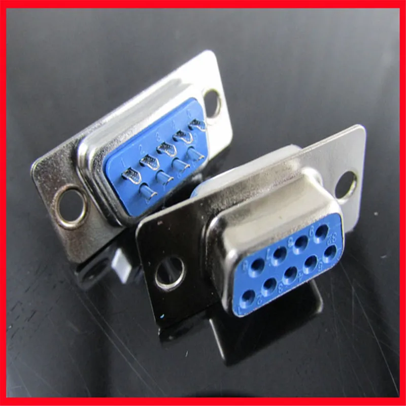 DB9 hole type (female) serial port plug serial port plug RS232 welding ...