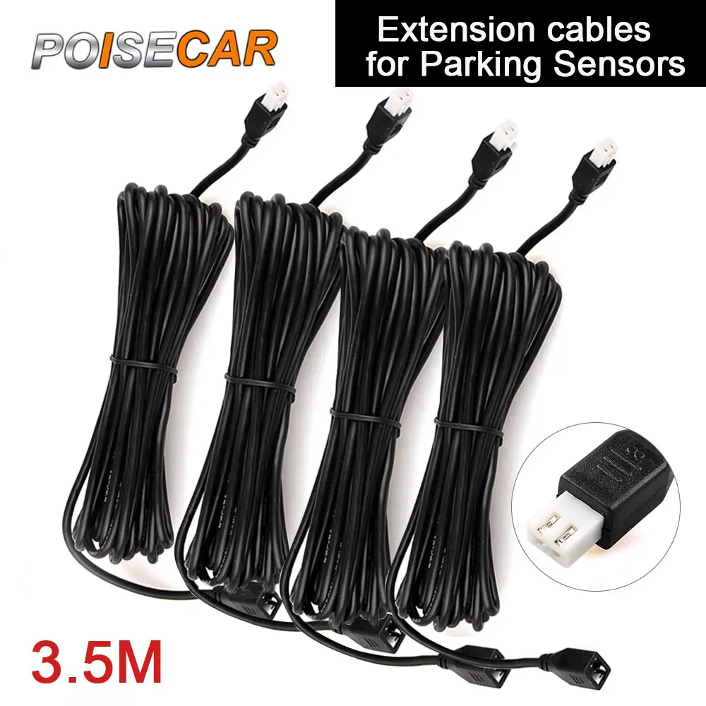 2Pieces-4pcs-2-Pin-Pure-Copper-Extension-Cable-For-The-Reversing-Radar ...
