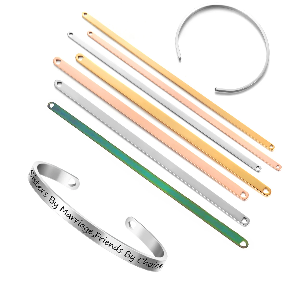 Stainless-Steel-Cuff-Bangle-Bend-Plier-Blank-Plain-Rod-Bracelet-DIY ...