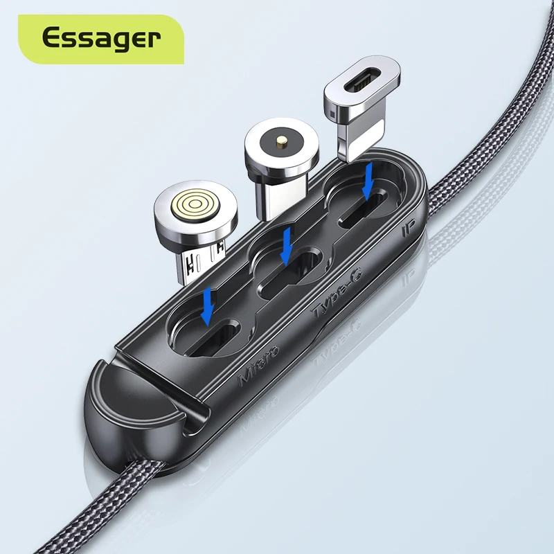 Essager-Magnetic-Cable-Plug-Case-For-iPhone-Micro-USB-Type-C-Portable ...