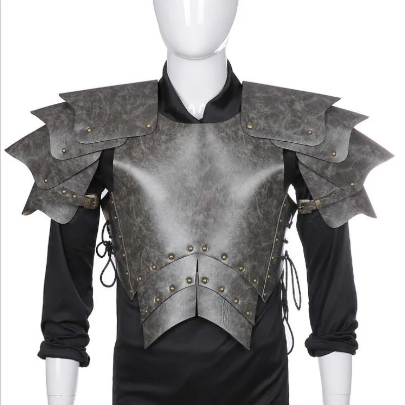 Men-Armors-Medieval-Retro-Style-Knight-Hunter-PU-Adjustable-Body-Armors ...