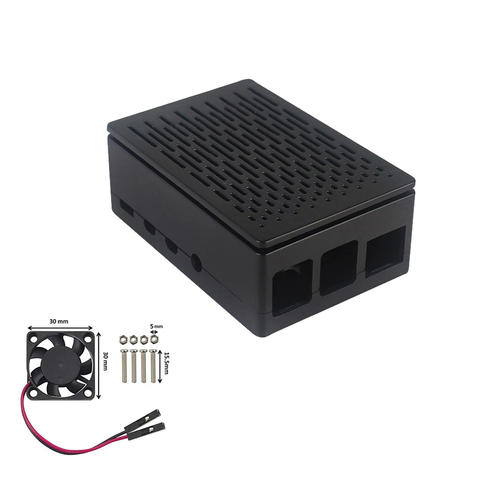2020 New Raspberry Pi 4 Model B Abs Case Black Transparent Shell ...