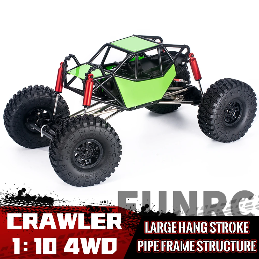 310mm Wheelbase Rock Buggy Chassis Crawler With Tube Roll Cage for 1/10 ...
