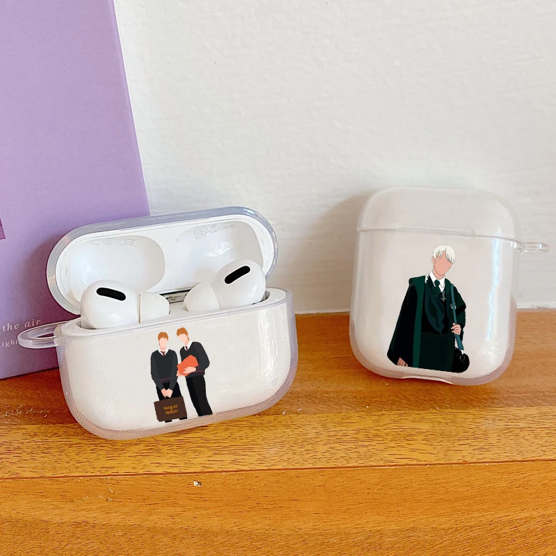 Draco Malfoy Airpods Case Funny Cartoon Draco Malfoy Clear Headphone ...