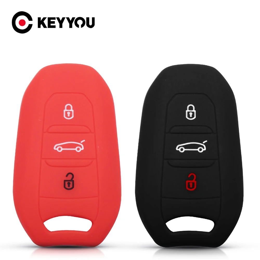 Keyyou For Peugeot C6 508 C5 C3 508 2008 3008 C4 Aircross Picasso Grand Remote Silicone Car Key ...