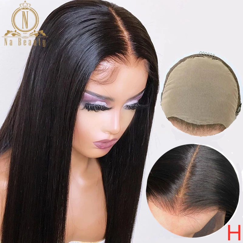 Fake Scalp Wig 13x4 Lace Front Human Wig Invisible Bleached Knots ...