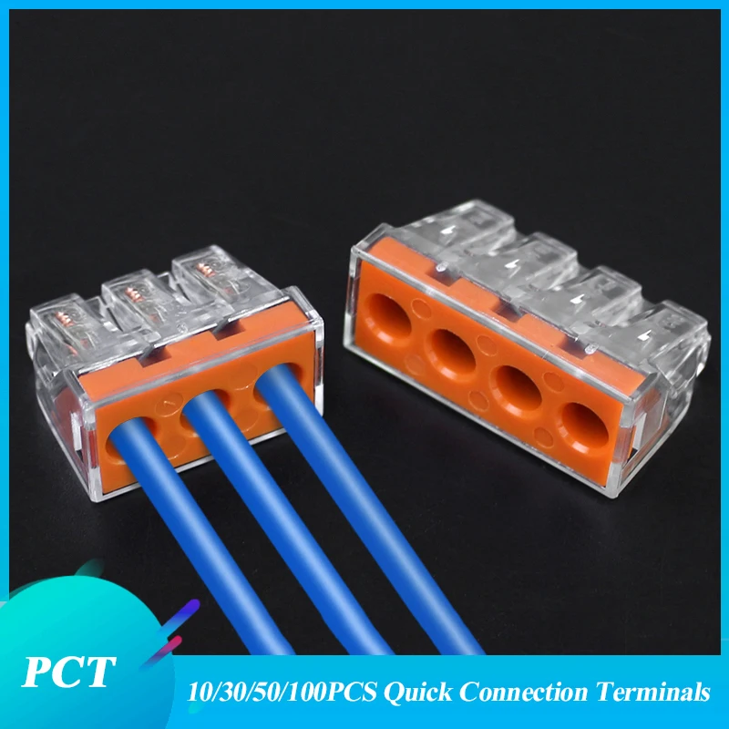 Conector-de-fio-compacto-universal-conector-de-terminais-com-alavanca ...