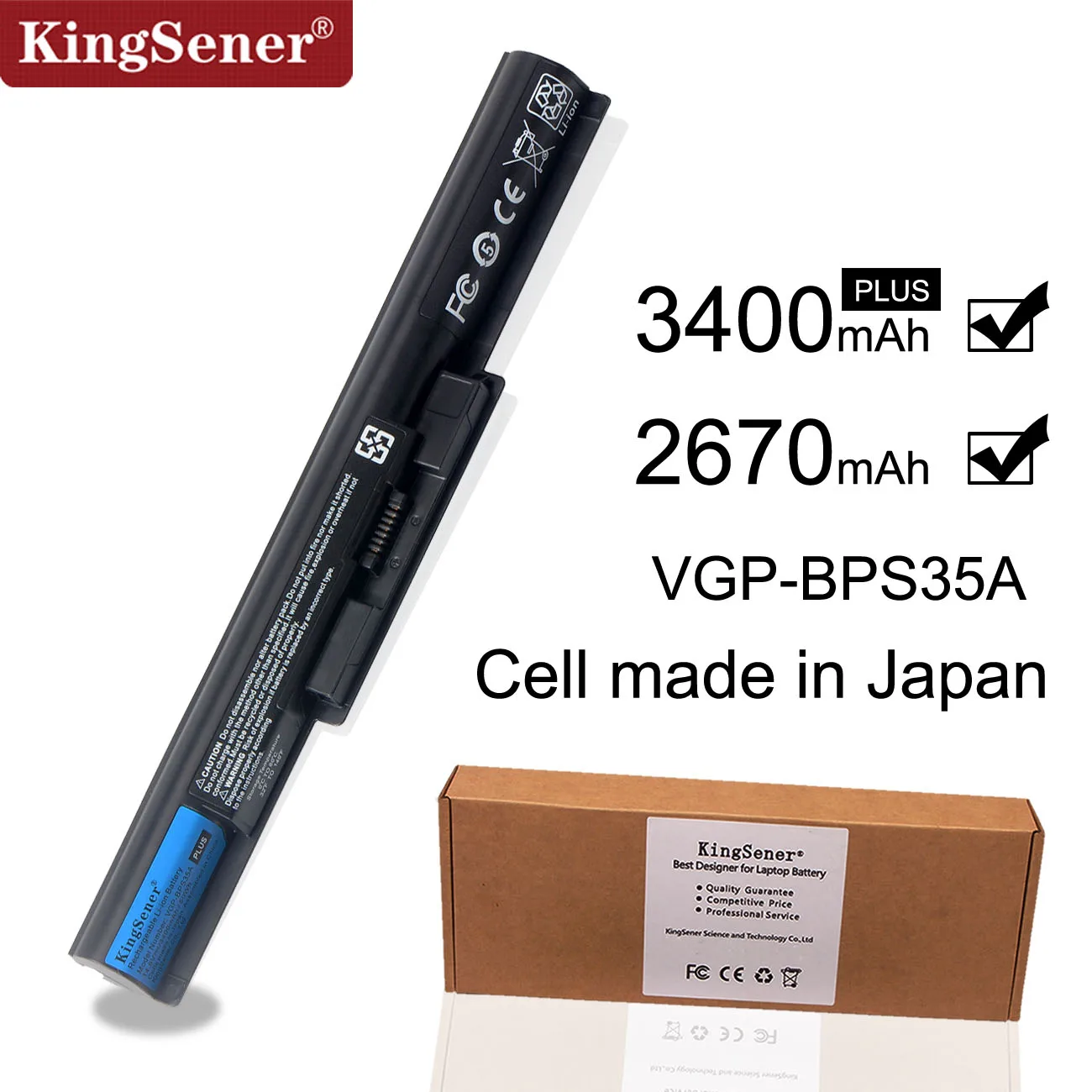 Kingsener Vgp-bps35a Vgp-bps35 Laptop Battery For Sony Vaio Fit 14e Vaio Fit 15e Series ...