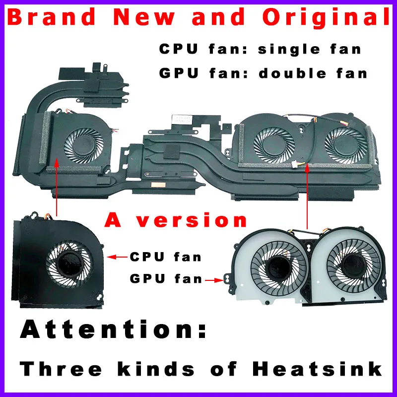Heatsink Fan Cooler Radiator | Fan Clevo P950 Gpu | Clevo Cooling Fan ...
