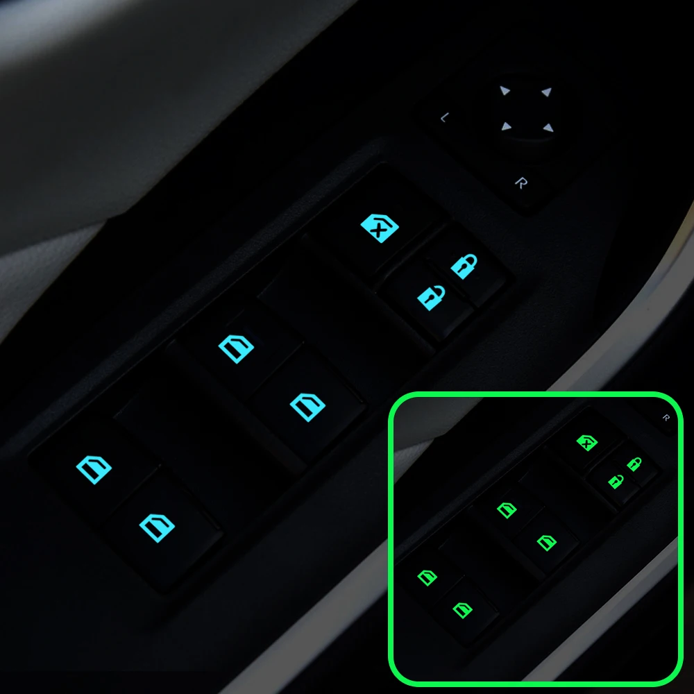 Car-Door-Windows-Control-Panel-Luminous-Button-Sticker-for-Fiat-Panda ...