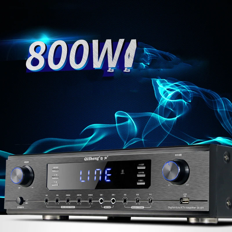 KYYSLB 220 В 400 Вт* 2 QS-Q53 Профессиональный Мощный 5,0 Bluetooth ...