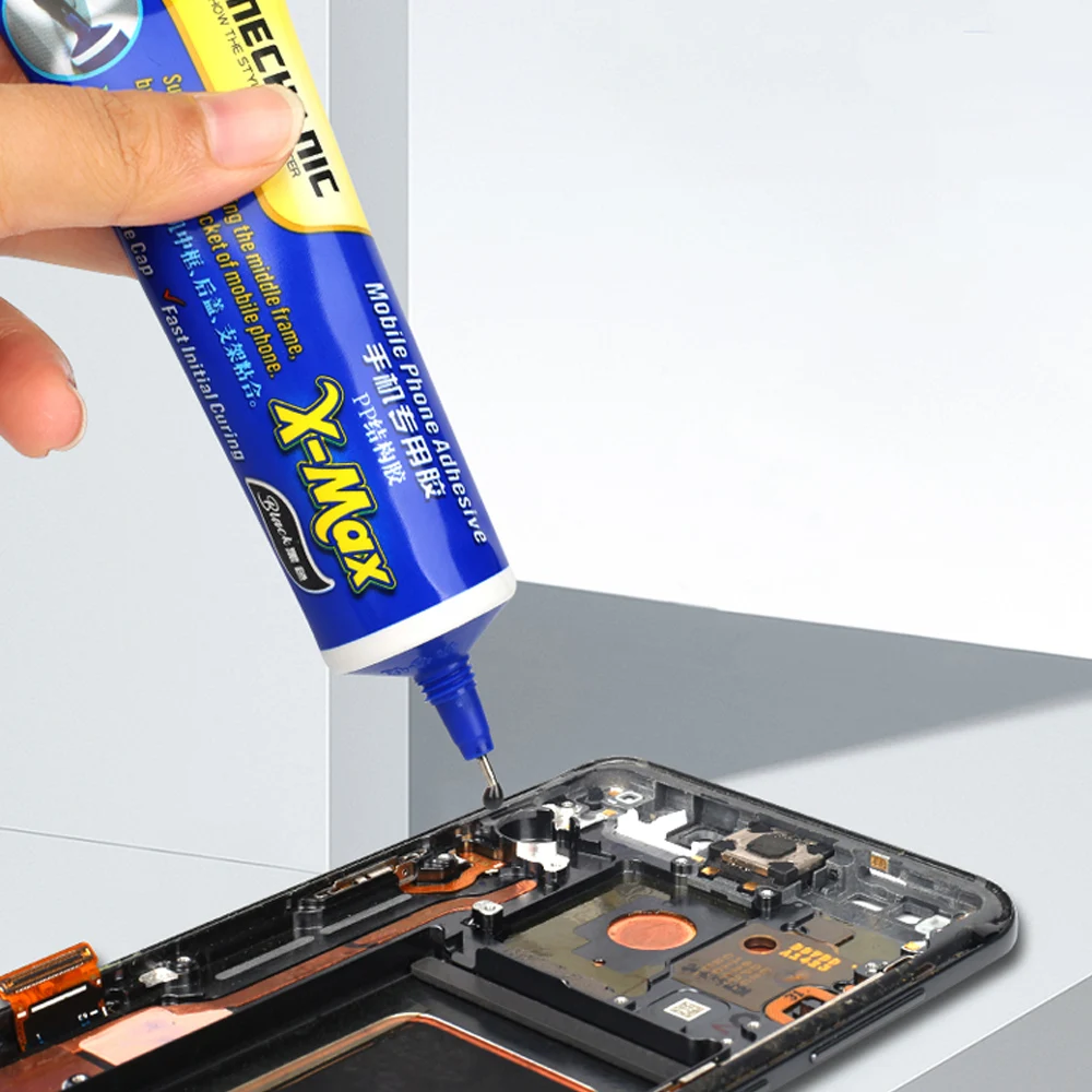 MECHANIC-X-Max-PP-Structural-Adhesive-50ml-Transparent-Black-For-Mobile ...