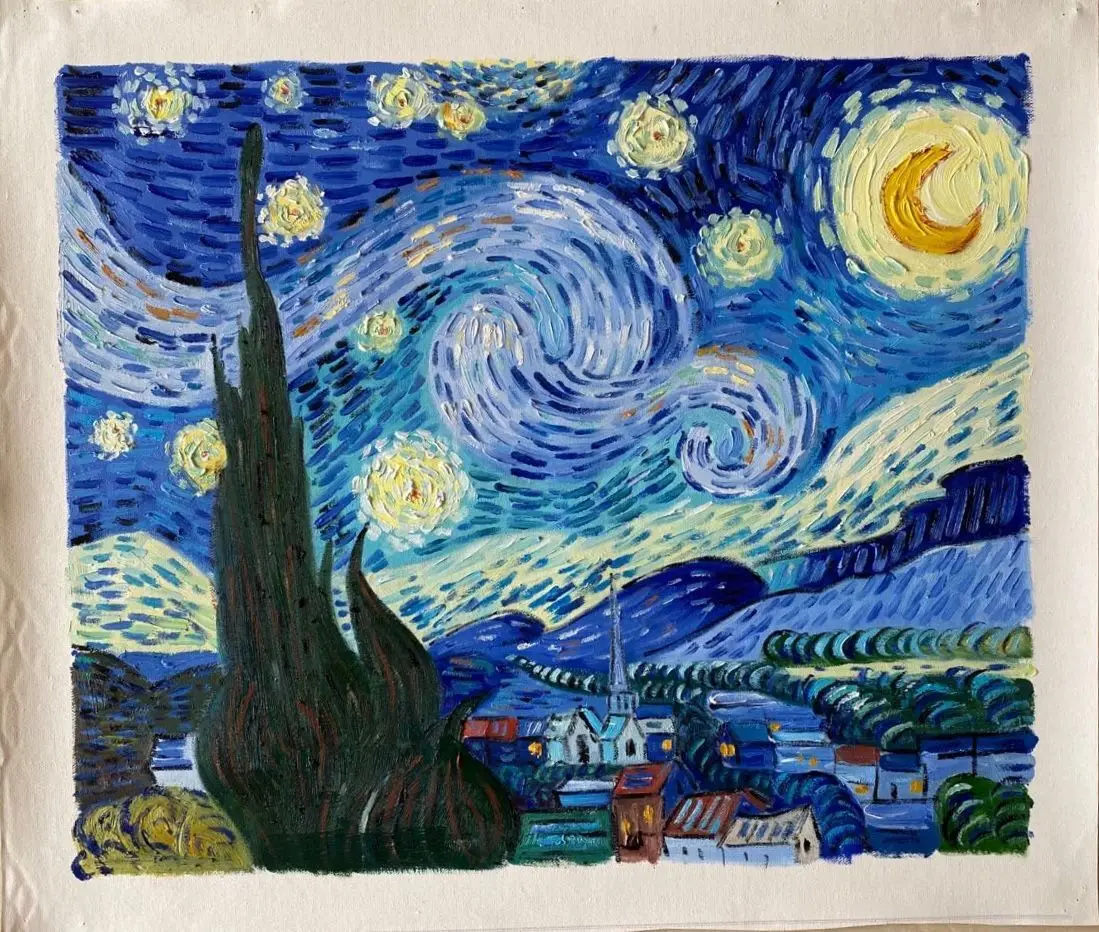 Vincent Van Gogh Starry Night Original Painting
