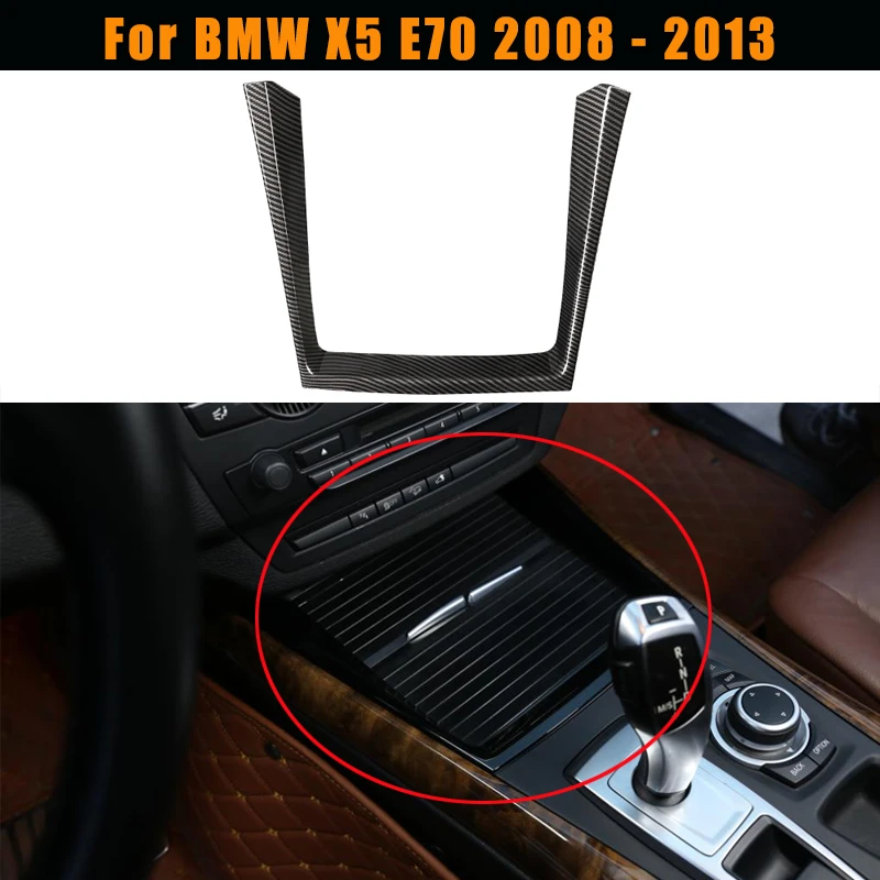 Interior Decorative For BMW X5 E70 2008 2013 Car Central Control Cup ...