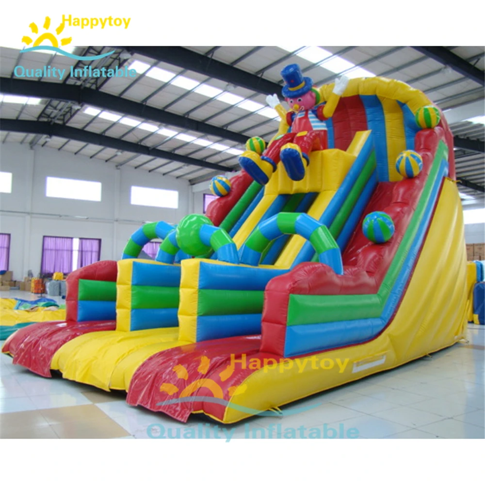 Tobogán de piscina inflable de payaso, Parque Acuático portátil, juegos ...