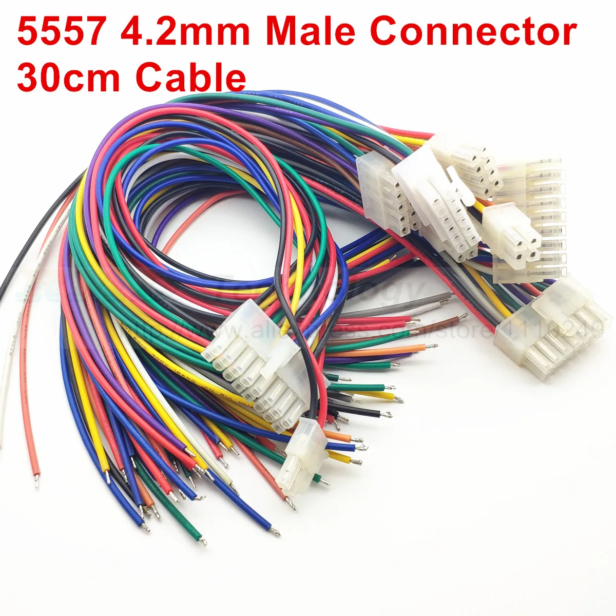 2pcs-30cm-Electronic-Wire-With-5557-Male-Connector-2-4-6-8-10pin-For ...