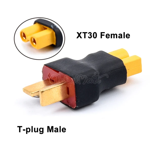 1PCS XT30 Male / Female To Deans Plug T Male/Female Connector Adapter ...