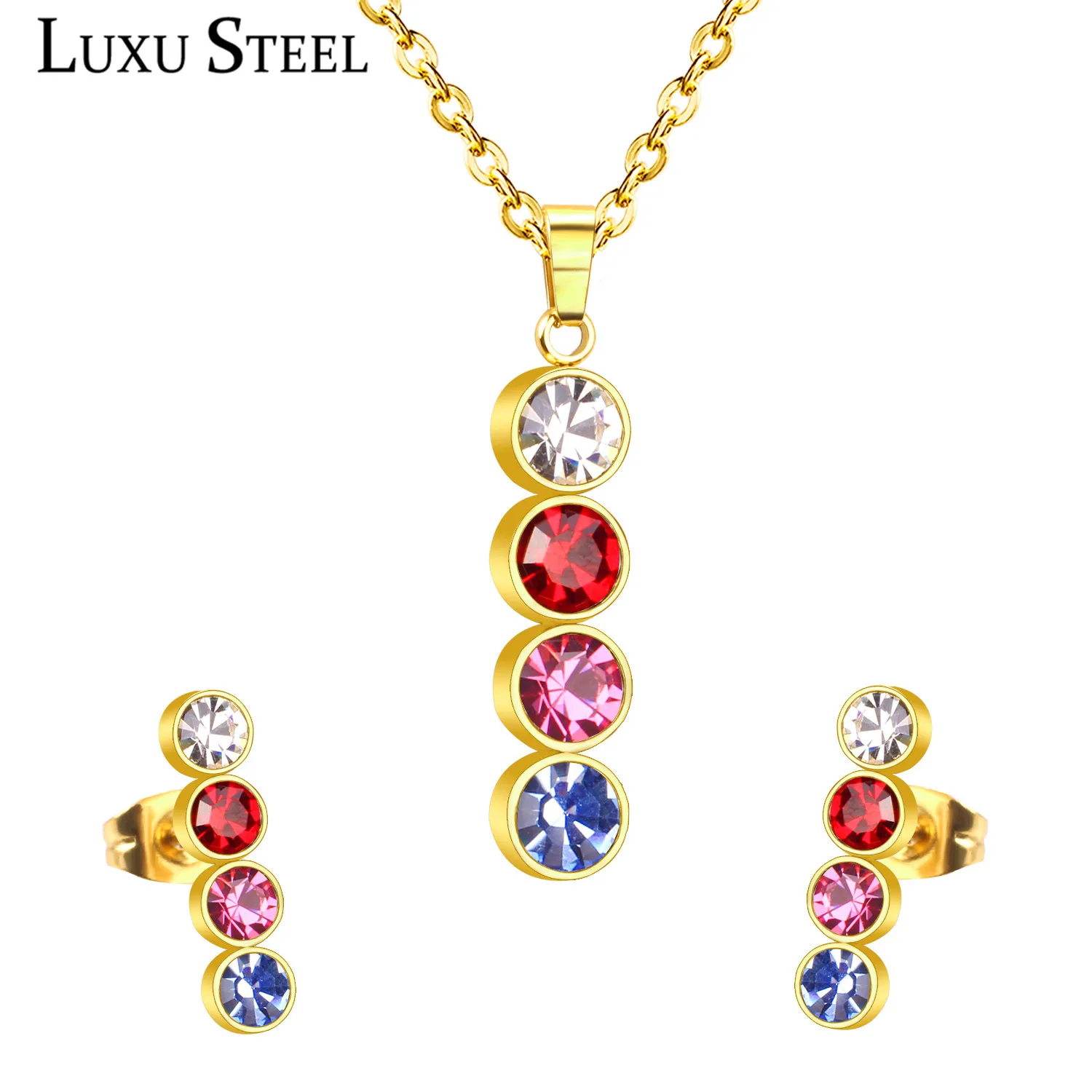 Stainless Steel Jewelry Sets Accessories Women | Stainless Steel ...