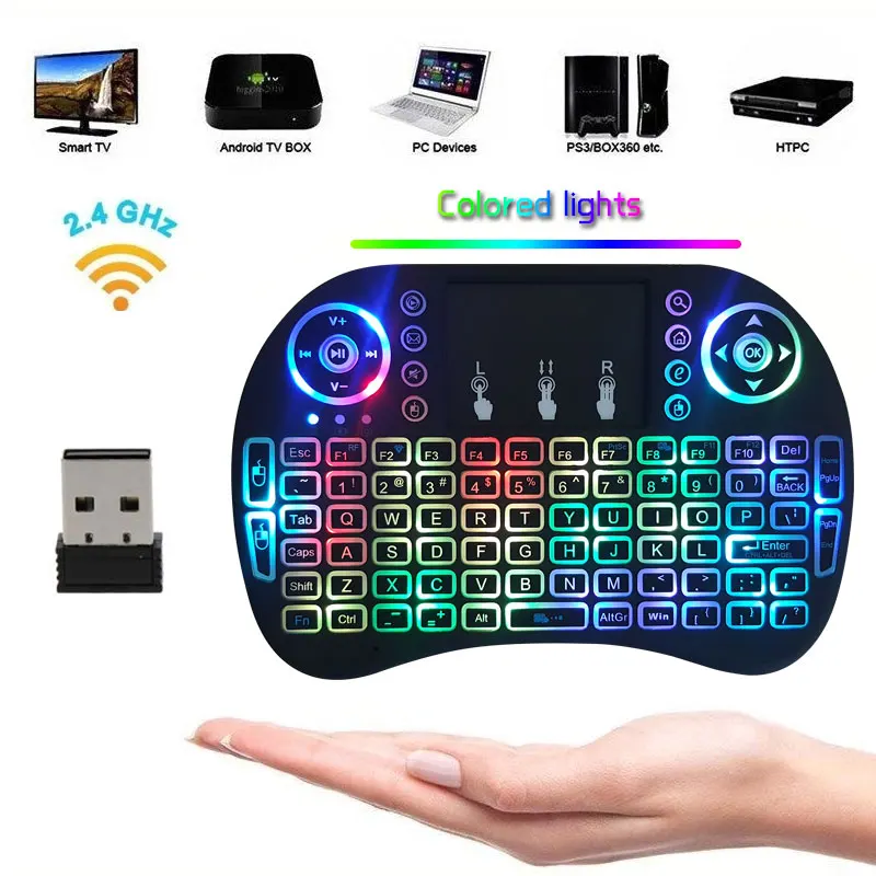 HTPC Mouse Sem Fio portátil Tablets Teclado Touch Tablet Teclado Inglês ...