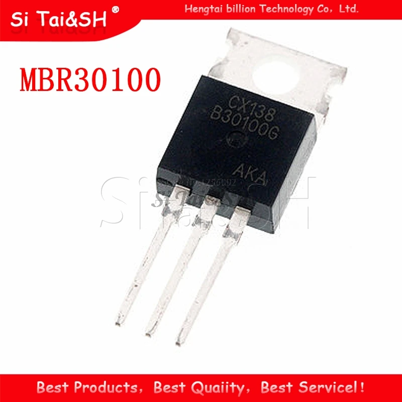 10pcs MBR30100 TO220 MBR30100CT TO 220 MBRF30100CT MBRF30100 B30100G ...