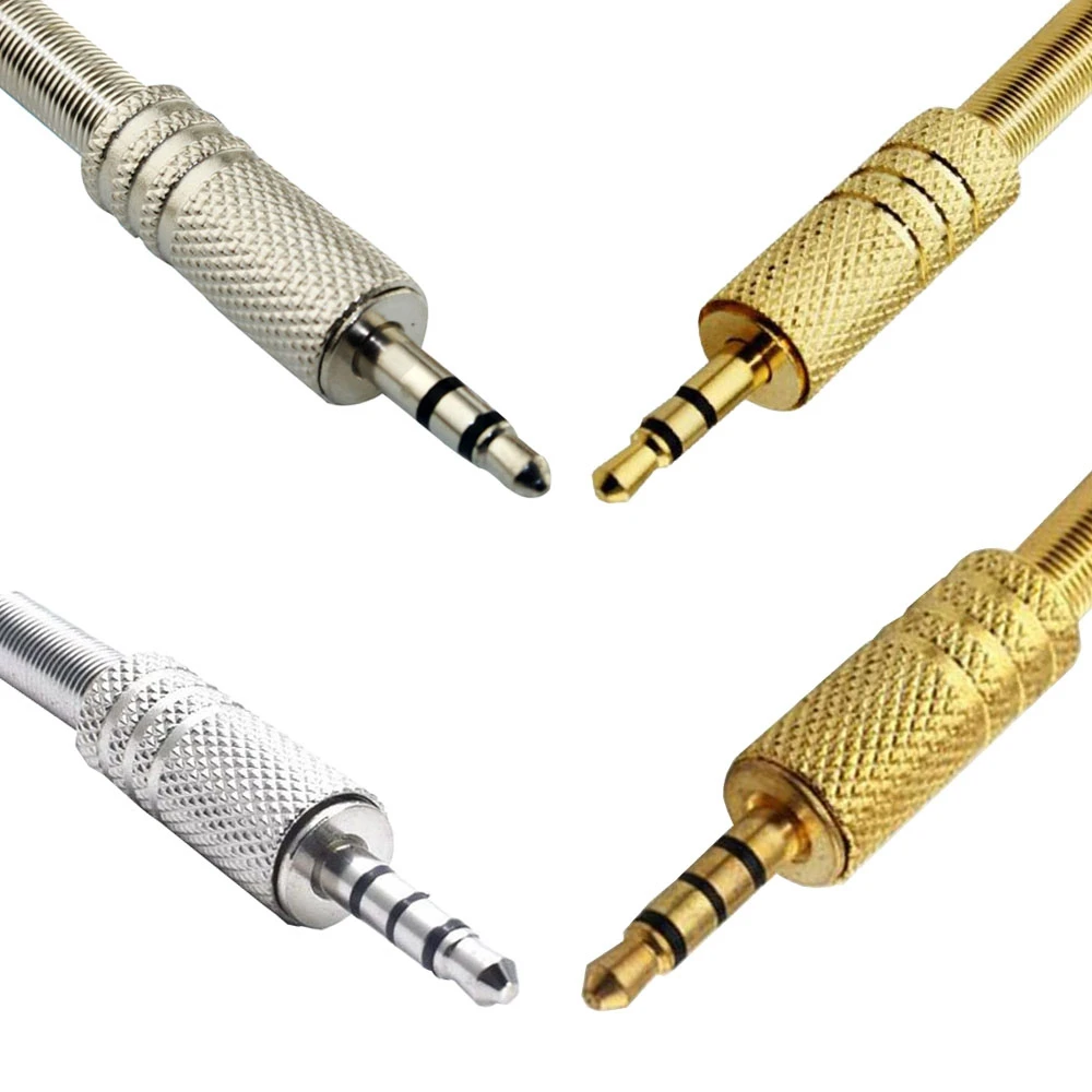 4pcs 4 Pole 3 Pole 3.5mm Male Audio Jack Headphones Repair Plug ...