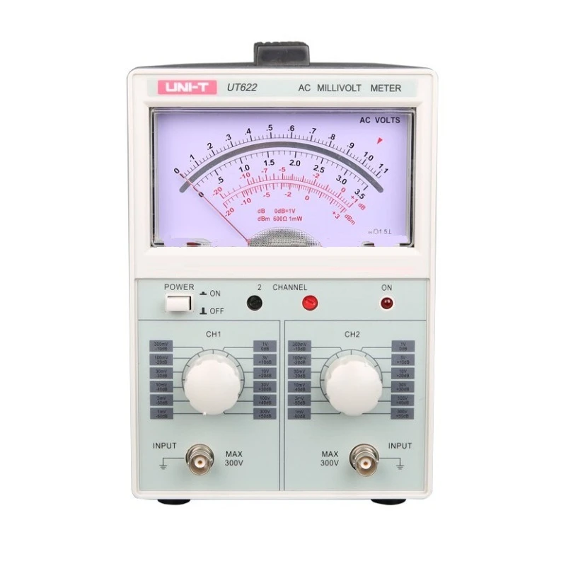 UNI T UT622 Dual Channel AC Digital Voltmeter / Millivolt Meter AC ...